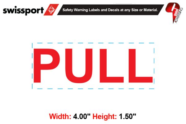 PULL / Vinyl Label | Quint Advertising